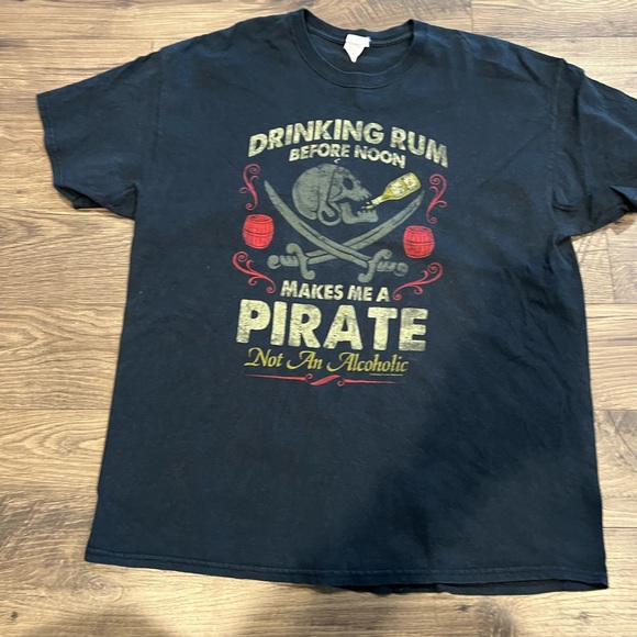 Gildan | Shirts | Vintage Y2k Drinking Rum Before Noon Makes Me A ...